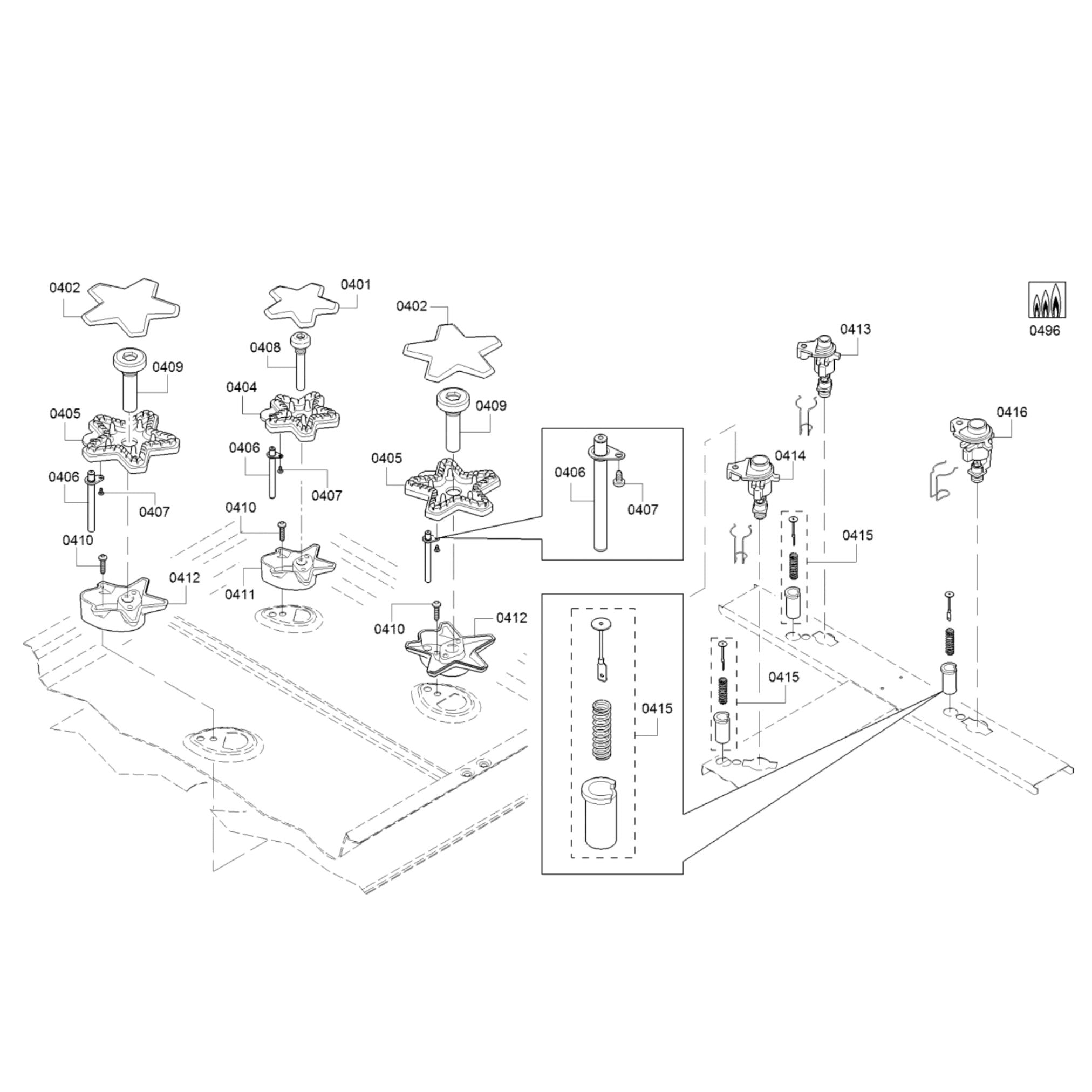 Thermador PRG305WH Gas Professional Range Star Burner Cap – THEM PARTS